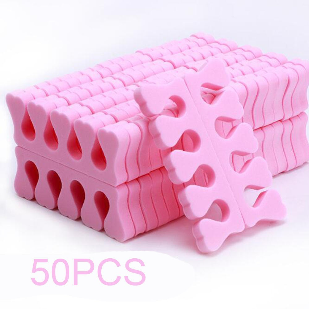 50-Piece Nail Toe Separator Sponge Set – Finger & Toe Polish Divider ...